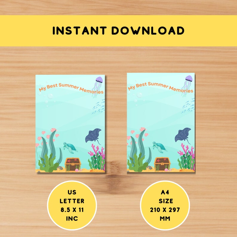 DIY Summer Handprint Craft for Kids, My Best Summer Memories, Ocean ...