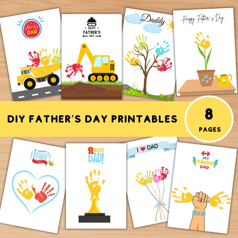 DIY Fathers Day Printables, 1st Fathers Day Gift From Kids, Toddler ...