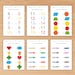 40 Matching Worksheets, Preschool Matching Activity for Kids, Printable ...