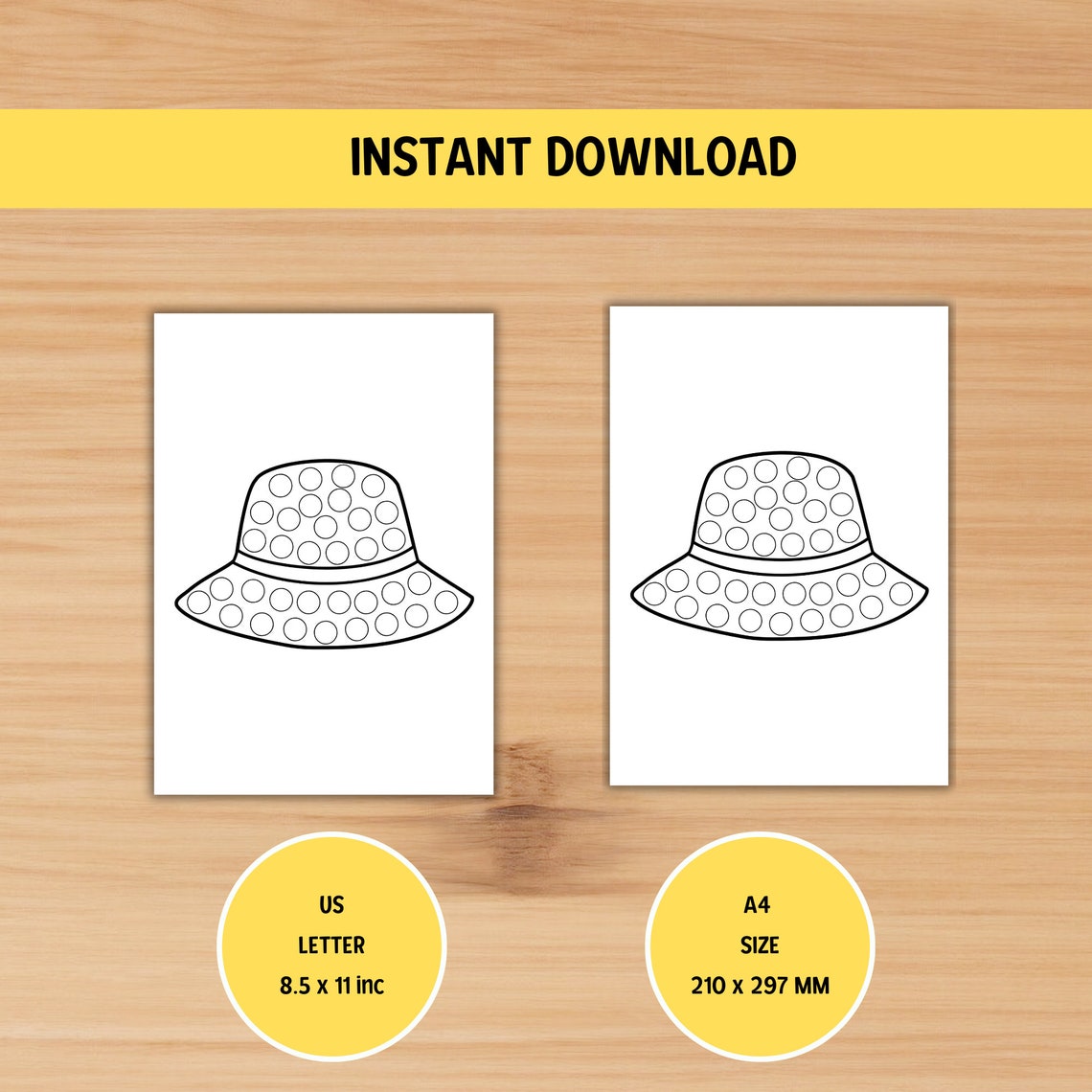 25 Summer Dot Marker Coloring Pages for Kids, Beach Dot Marker Coloring ...