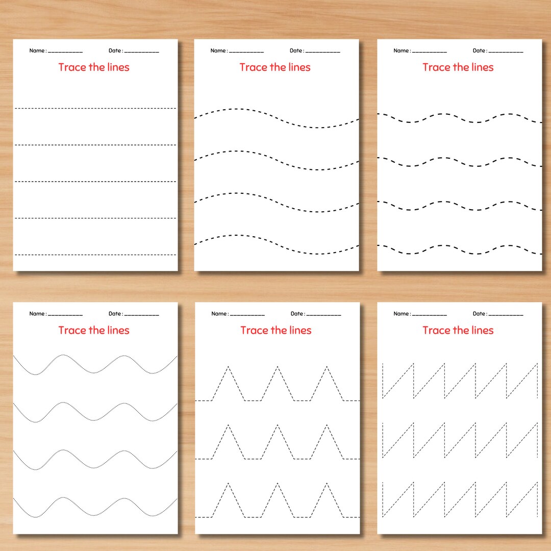 Preschool Tracing Lines, Number Tracing Activities , 1-10 Number ...