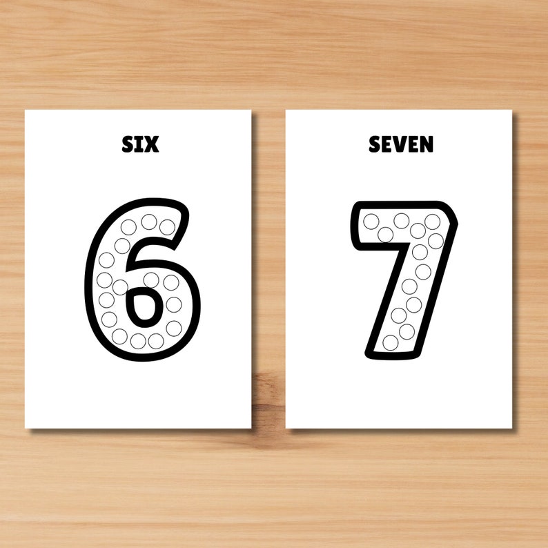 Numbers Dot Marker Coloring Book, Preschool Math Activity Pages, Do a ...