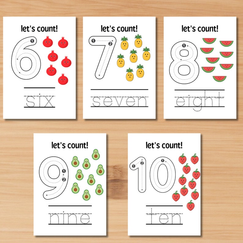 Preschool Number Tracing Line Worksheets, Pre-k Math Worksheets, Learn ...
