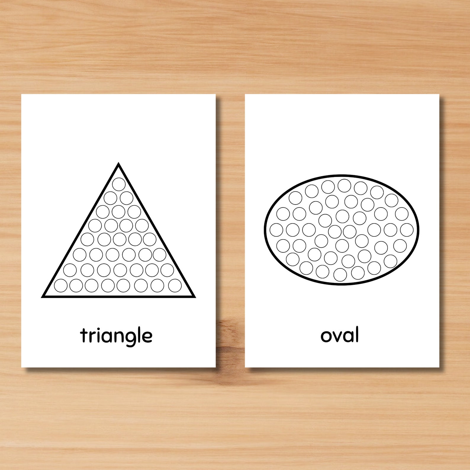 Shapes Dot Marker Coloring Pages for Kids, Prek Do a Dot Activity, Dot ...