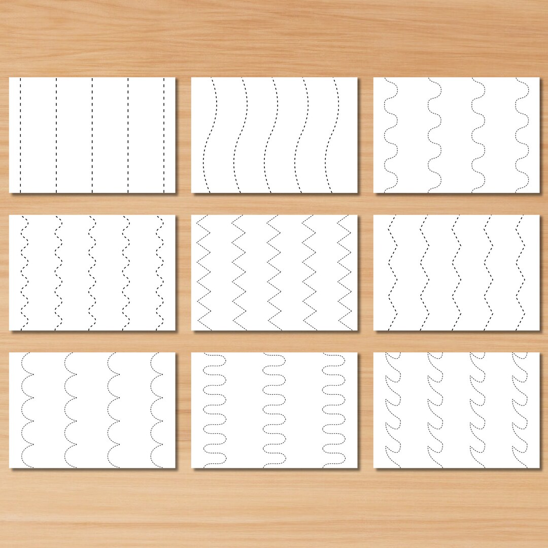 Preschool Cutting Practice Worksheets, Montessori Scissor Practice ...