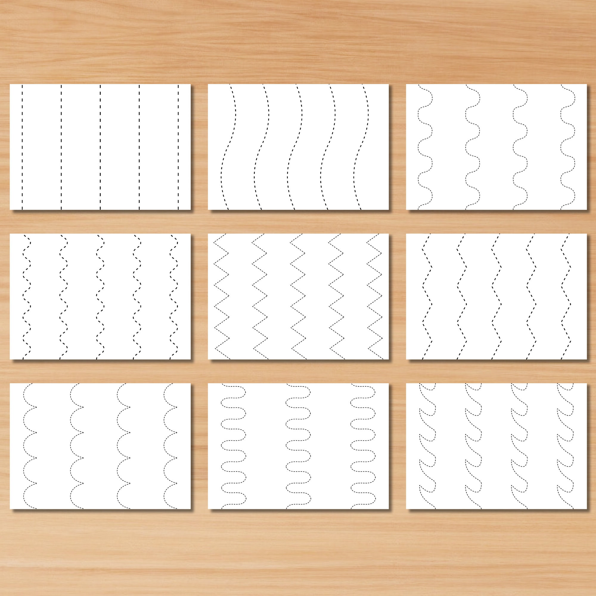 Preschool Cutting Practice Worksheets, Montessori Scissor Practice ...