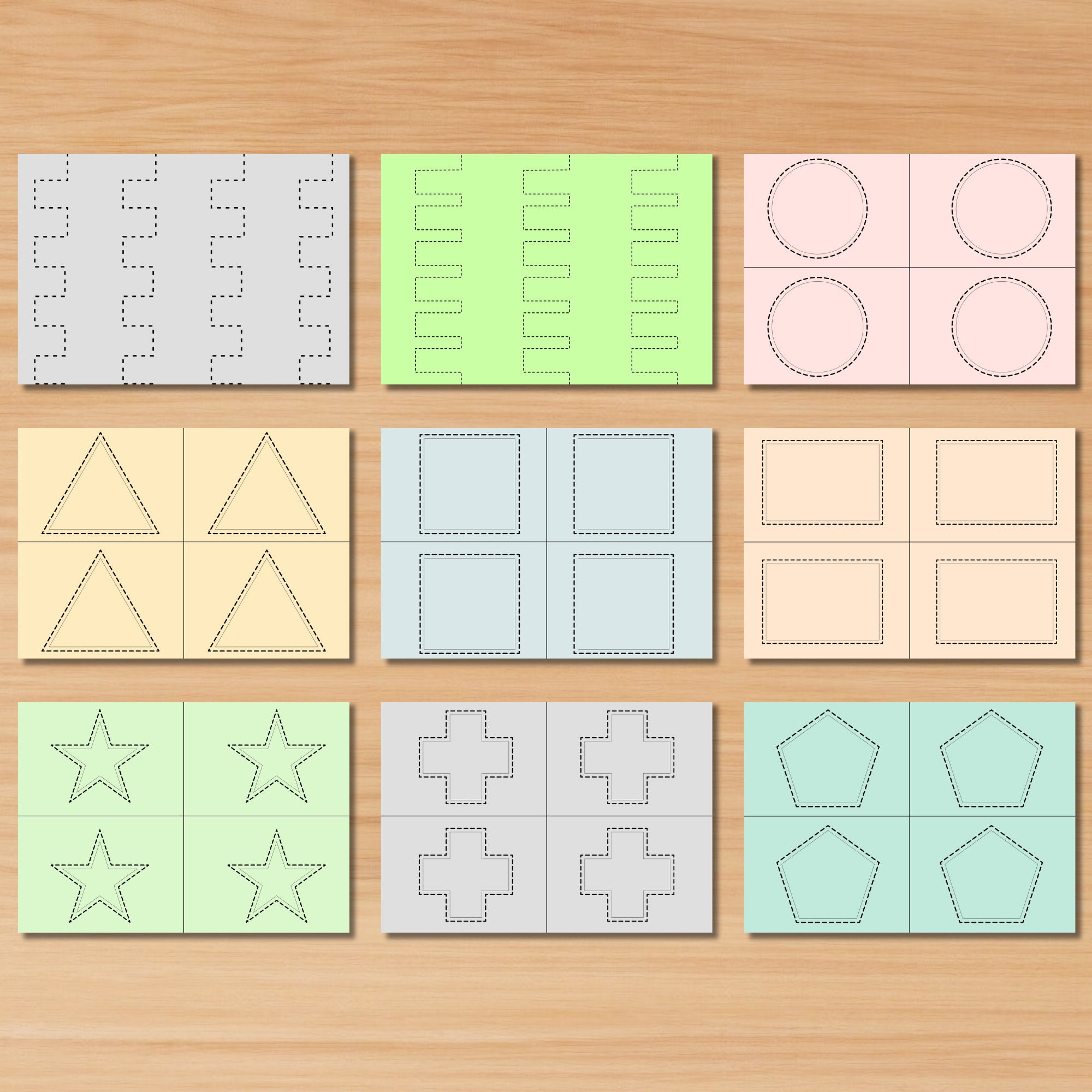 Preschool Cutting Practice Worksheets, Montessori Scissor Practice ...