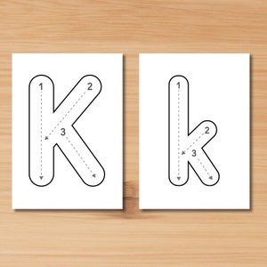 52 Uppecase and Lowercase Letters Tracing Worksheets, Alphabet Tracing ...