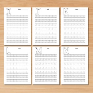 Alphabet Tracing Worksheets, Uppercase Letter Handwriting Practice, 26 ...