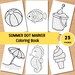 25 Summer Dot Marker Coloring Pages for Kids, Beach Dot Marker Coloring ...