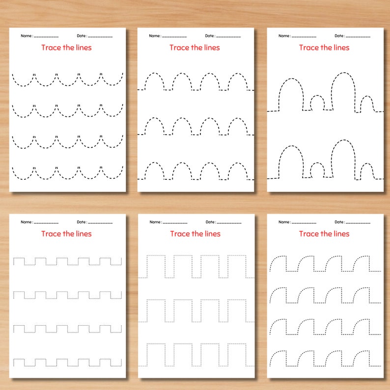 Preschool Tracing Lines, Number Tracing Activities , 1-10 Number ...
