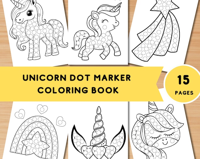 Shapes Dot Marker Coloring Pages for Kids, Prek Do a Dot Activity, Dot ...