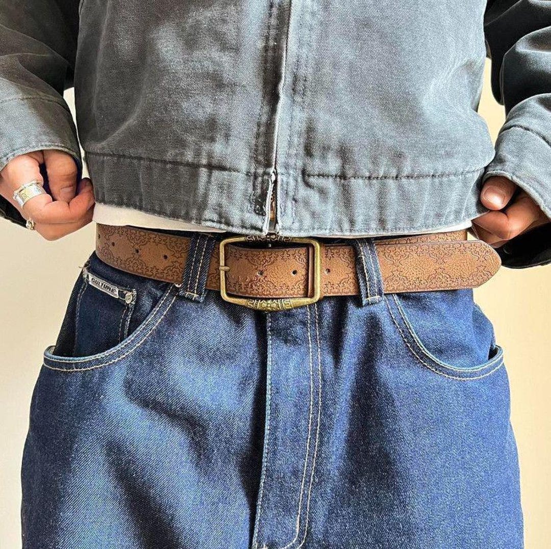 Vintage Style Brown American Western Floral Rustic Boho Belt - Etsy