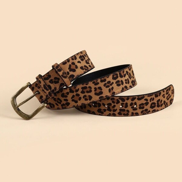 Leopard Print Belt - Etsy