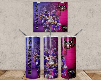 20oz Skinny Tumbler Wrap Sublimation Design, American Football Tumbler ...