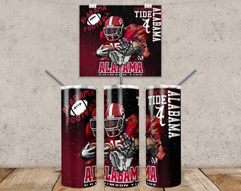 20oz Skinny Tumbler Wrap Sublimation Design, American Football Tumbler ...