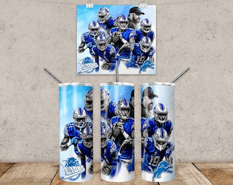 20oz Skinny Tumbler Wrap Sublimation Design, American Football Tumbler ...