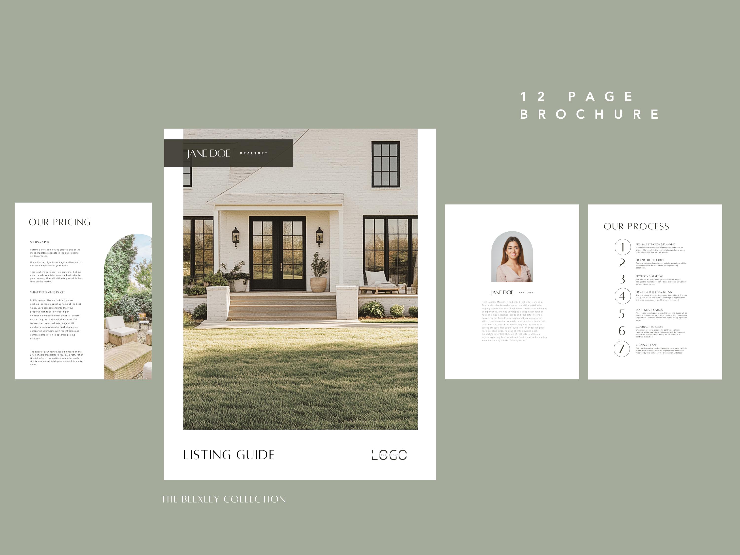 Modern Real Estate Listing Guide: Editable Seller's Template - Etsy