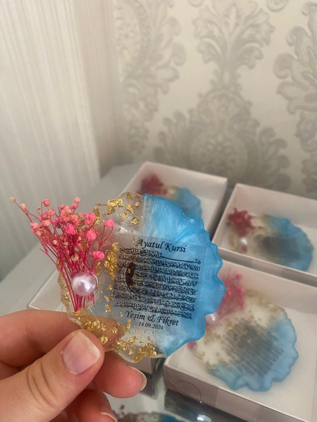 Ayatul Kursi Magnet Favor, Islamic Wedding Nikah Favor, Ameen Favor ...
