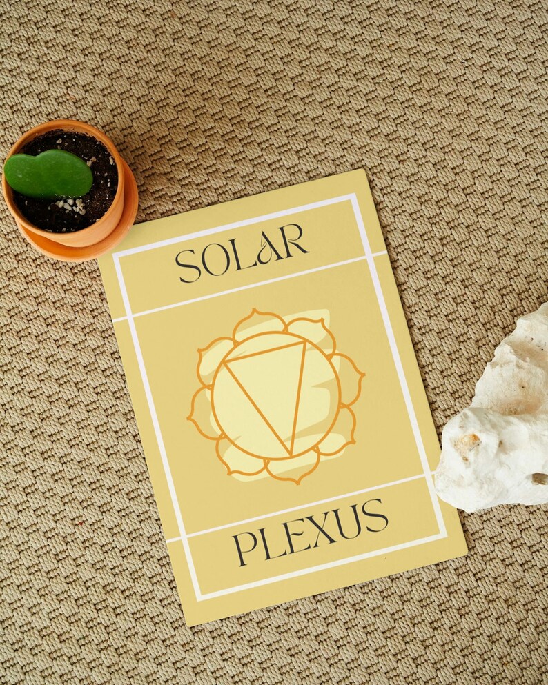 Solar Plexus Chakra Poster Digital Art Print Digital File Printable ...