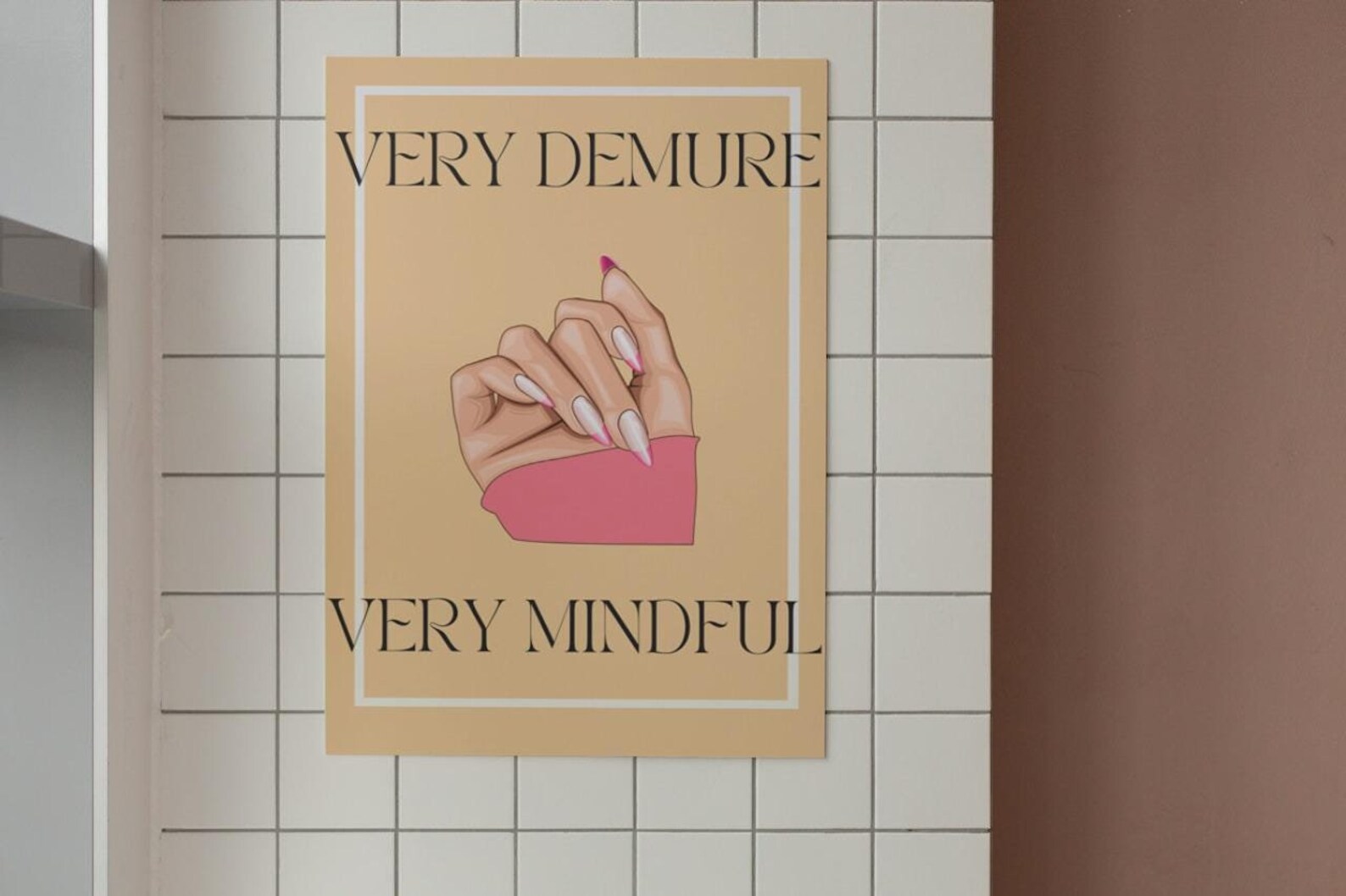 Very Demure Very Mindful Printable Digital Art Print Digital File ...