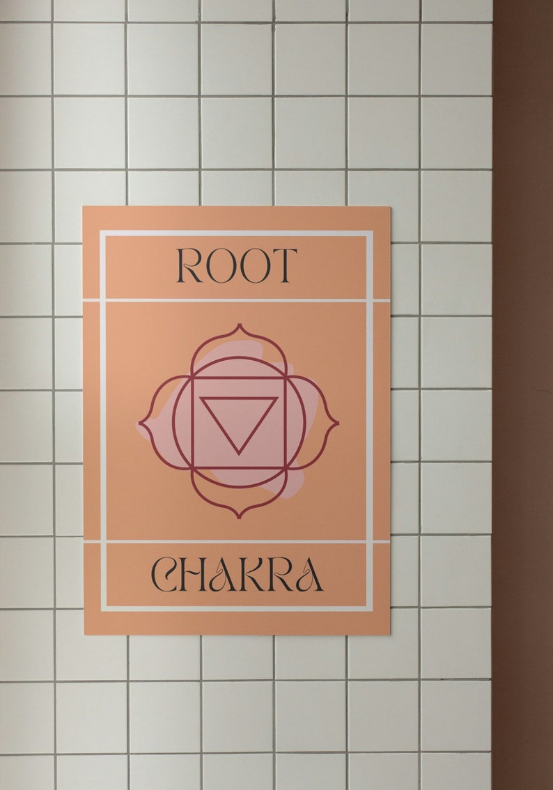 Root Chakra Poster Wurzelchakra Printable Digital Art Print Digital ...