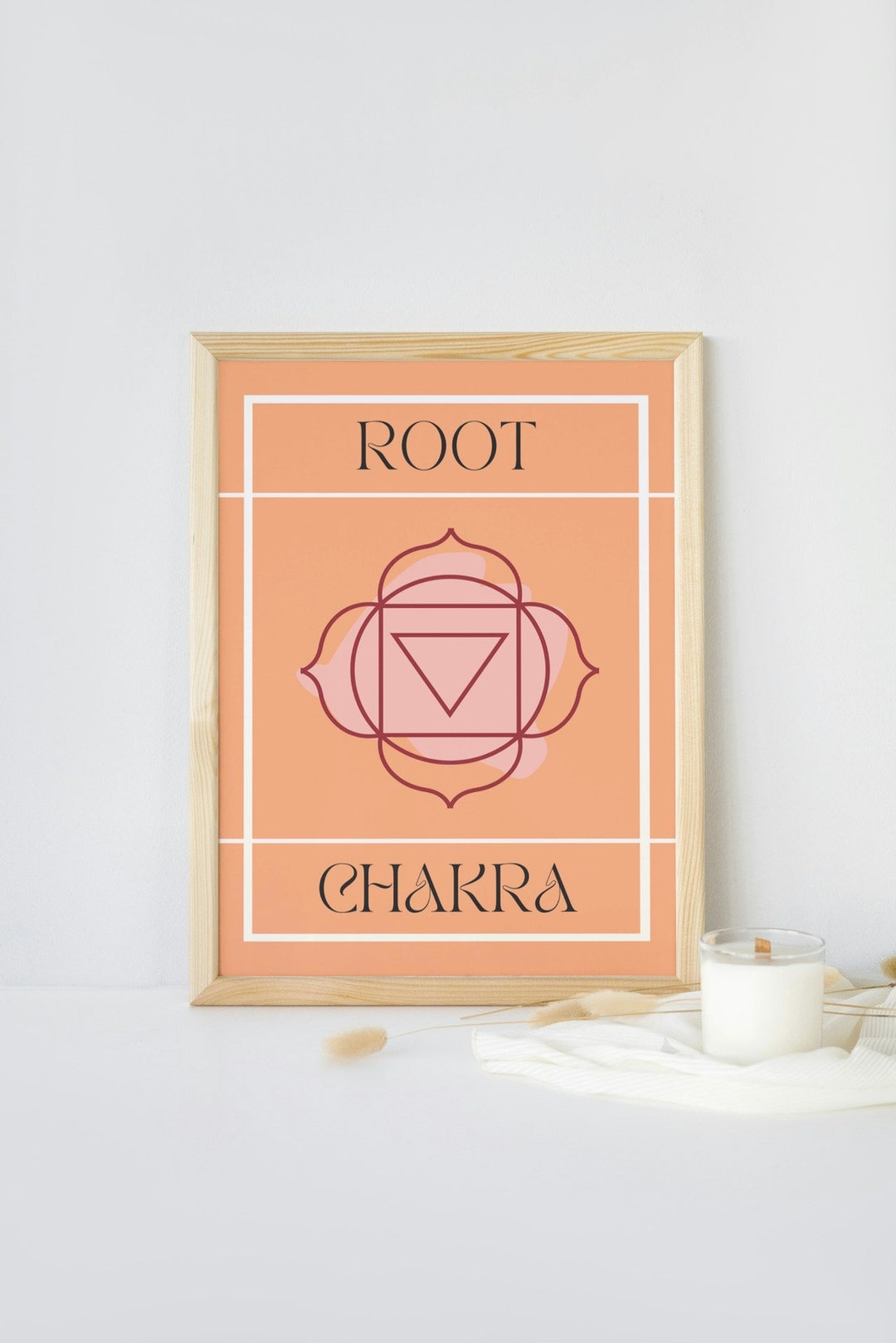 Root Chakra Poster Wurzelchakra Printable Digital Art Print Digital ...
