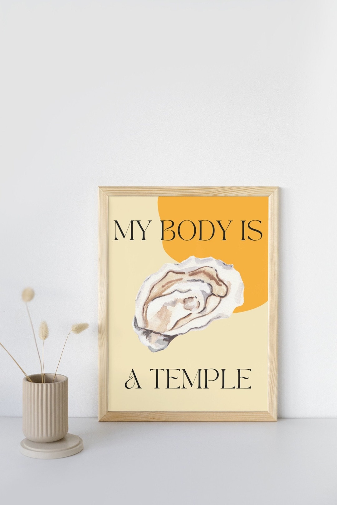 My Body is A Temple Poster Printable Digital Art Print Digital File ...