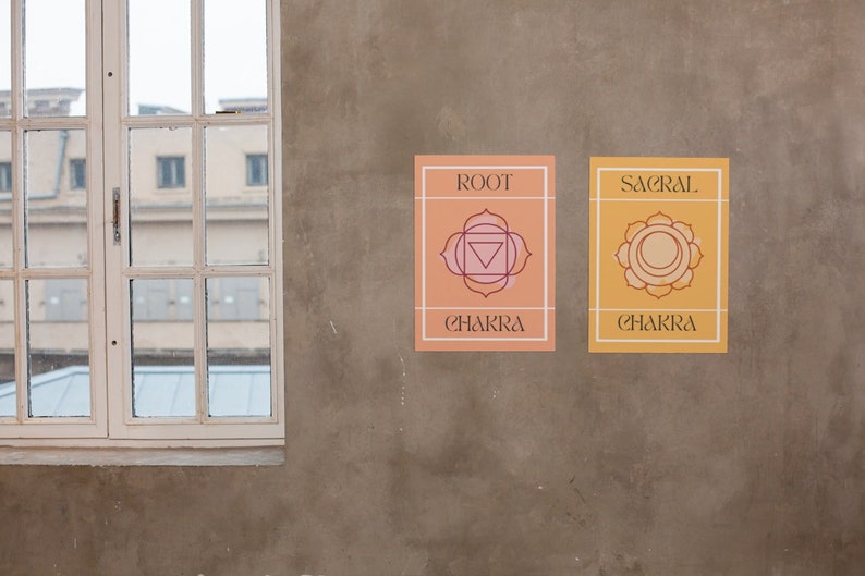 Root Chakra Poster Wurzelchakra Printable Digital Art Print Digital ...