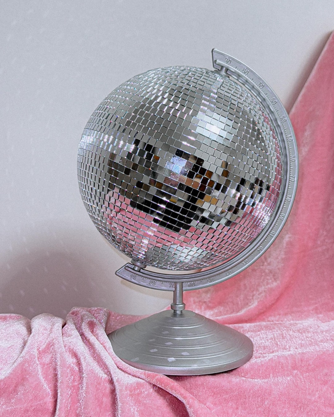 Disco Globe Mirrors Tiles Home Decor Rotating - Etsy