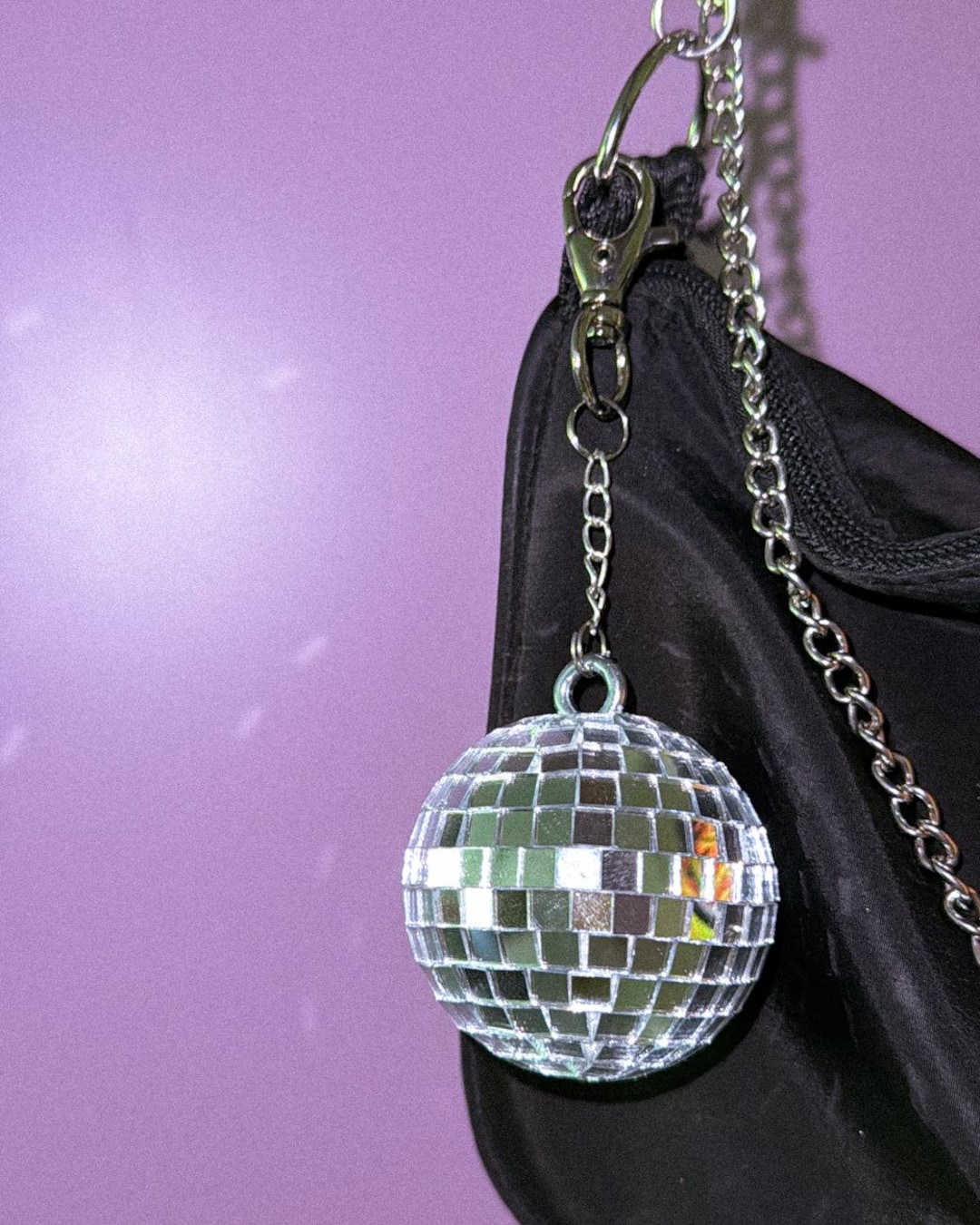 Disco Bag Charm, Funky Keychain for Bags, Retro Mushroom Decor, Gift ...