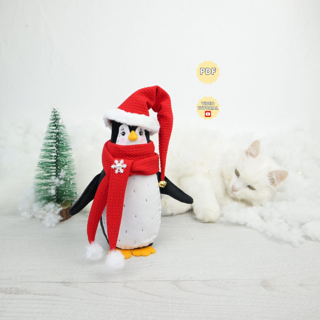 Penguin Plush Sewing Pattern PDF Do It Yourself Stuffed Penguin Digital ...