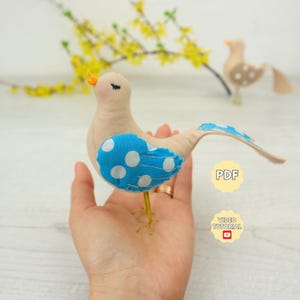 Bird Sewing Pattern Fabric Bird Ornament PDF Stuffed Bird Pattern Digital Download - Etsy