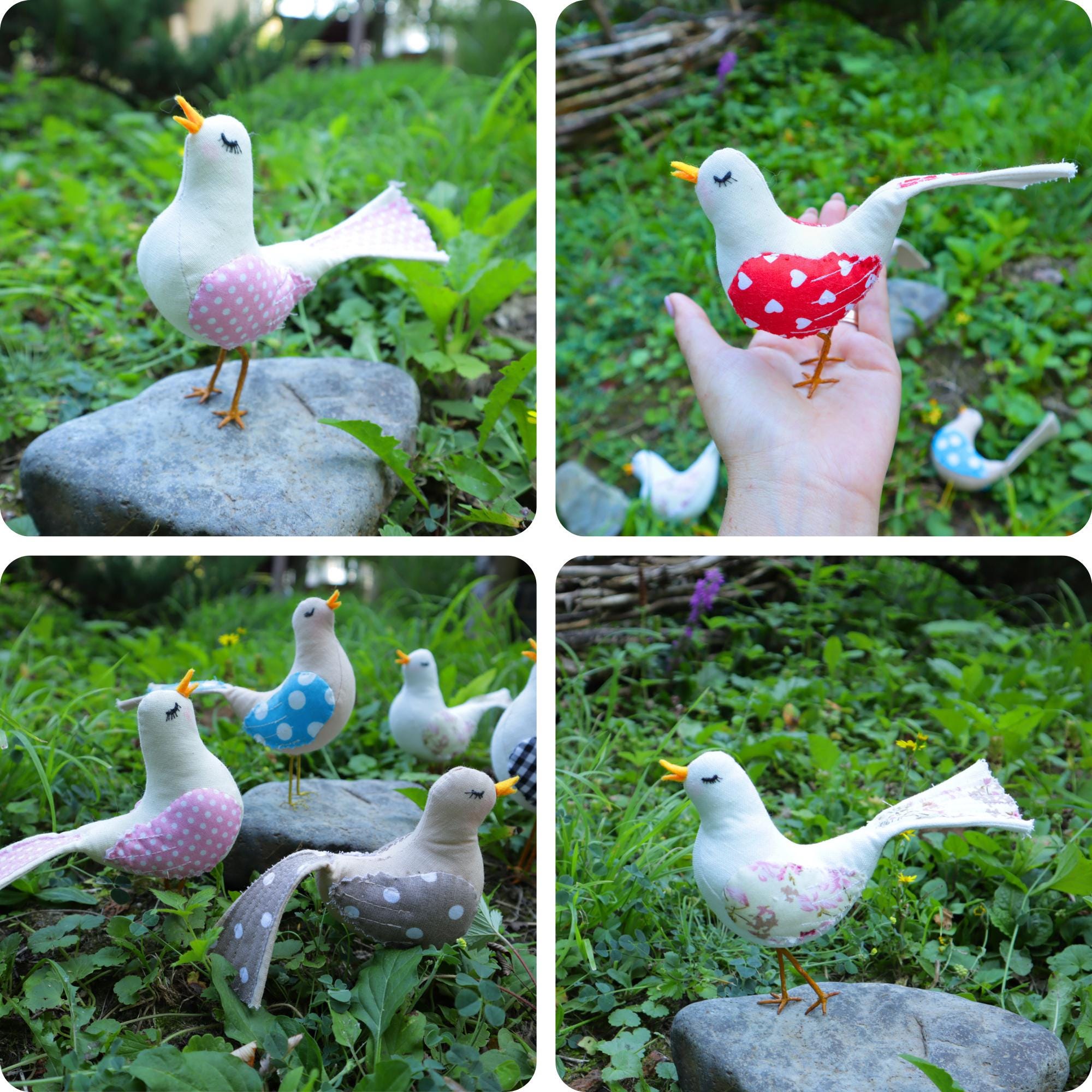 Bird Sewing Pattern Fabric Bird Ornament PDF Stuffed Bird Pattern Digital Download - Etsy