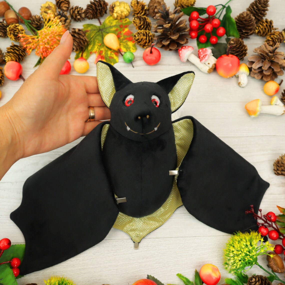 Bat Plush Sewing Pattern PDF Halloween Plush Digital Download Bat Stuffed Animal - Etsy