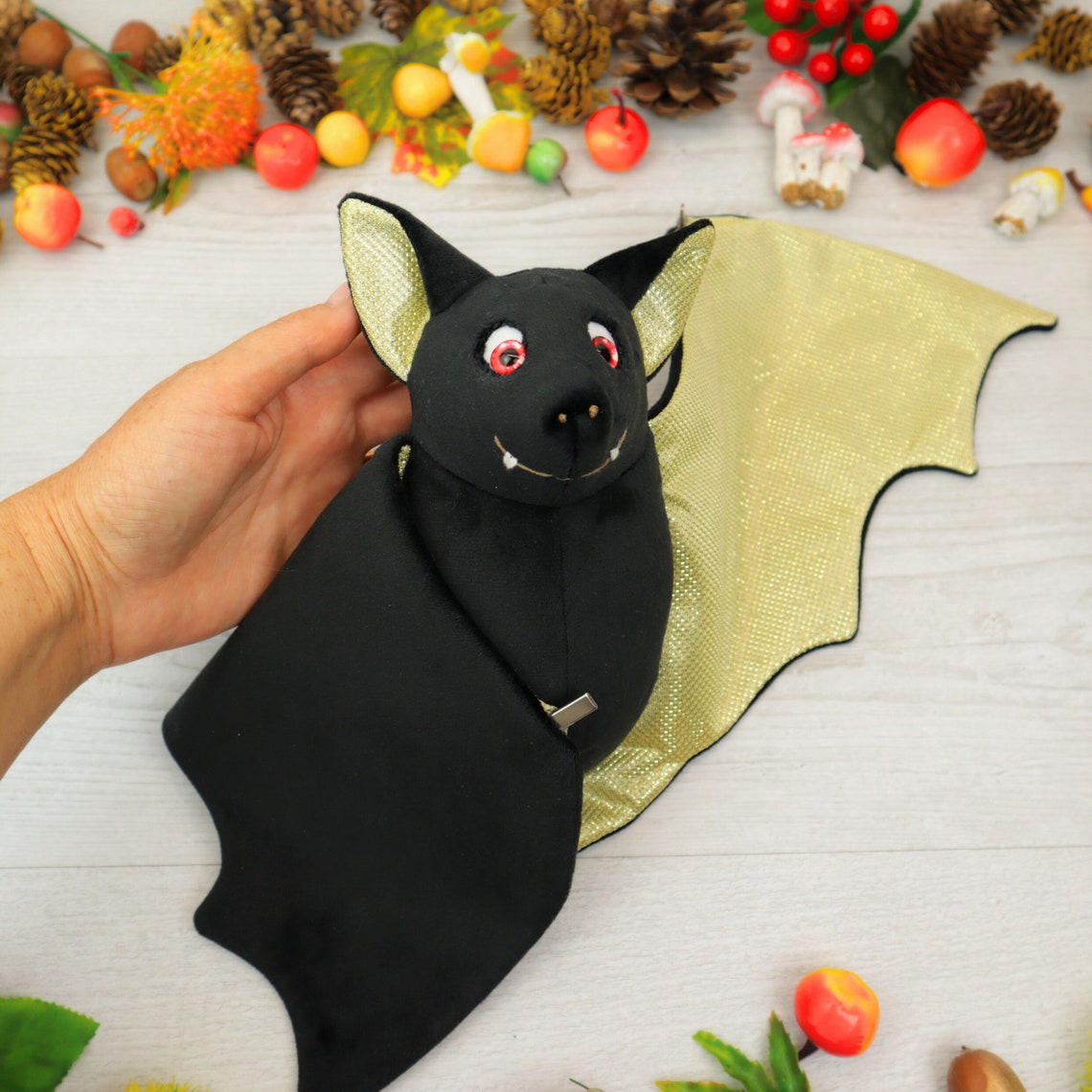 Bat Plush Sewing Pattern PDF Halloween Plush Digital Download Bat Stuffed Animal - Etsy