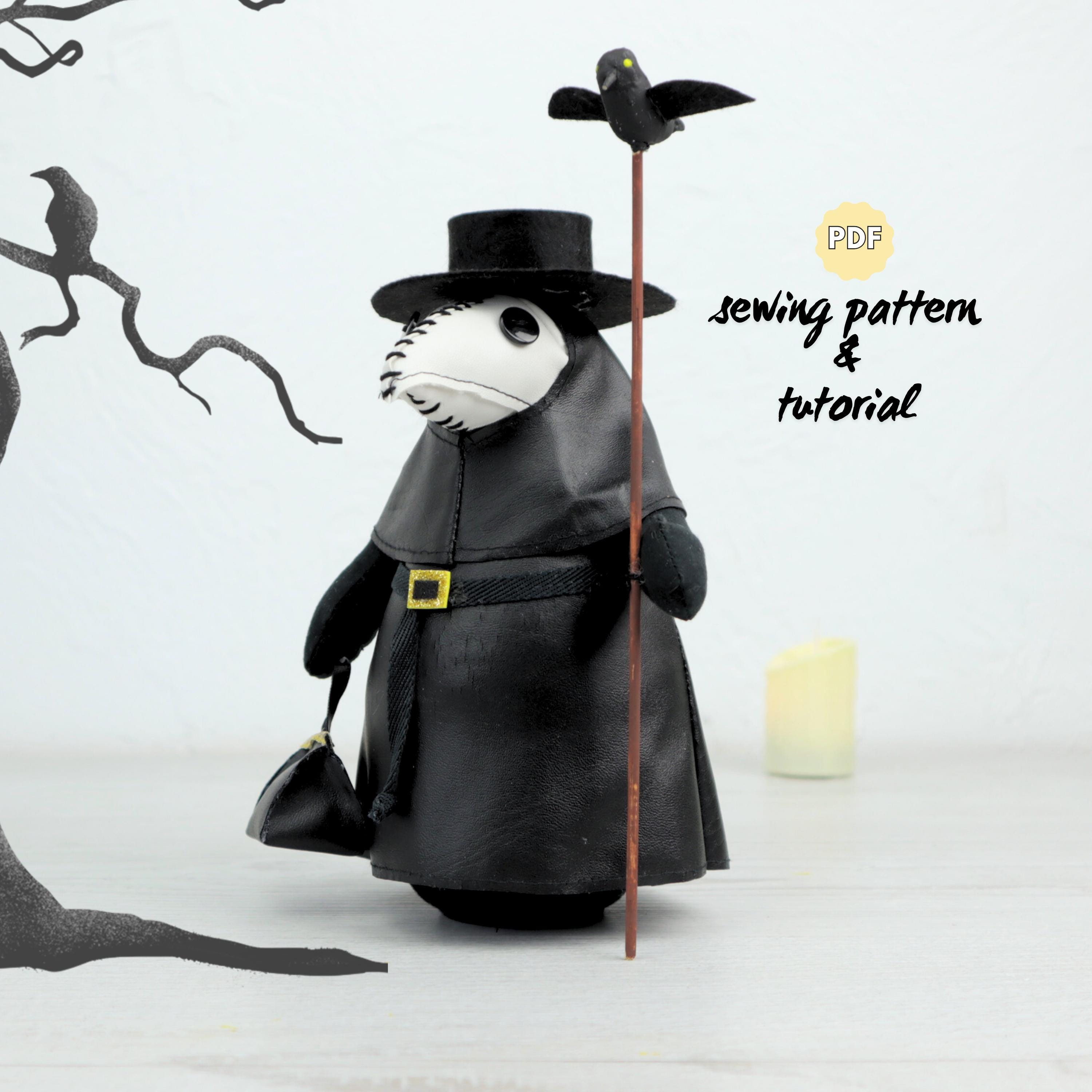 Plague Doctor Rag Doll Sewing Pattern Creepy Doll Do It Yourself - Etsy
