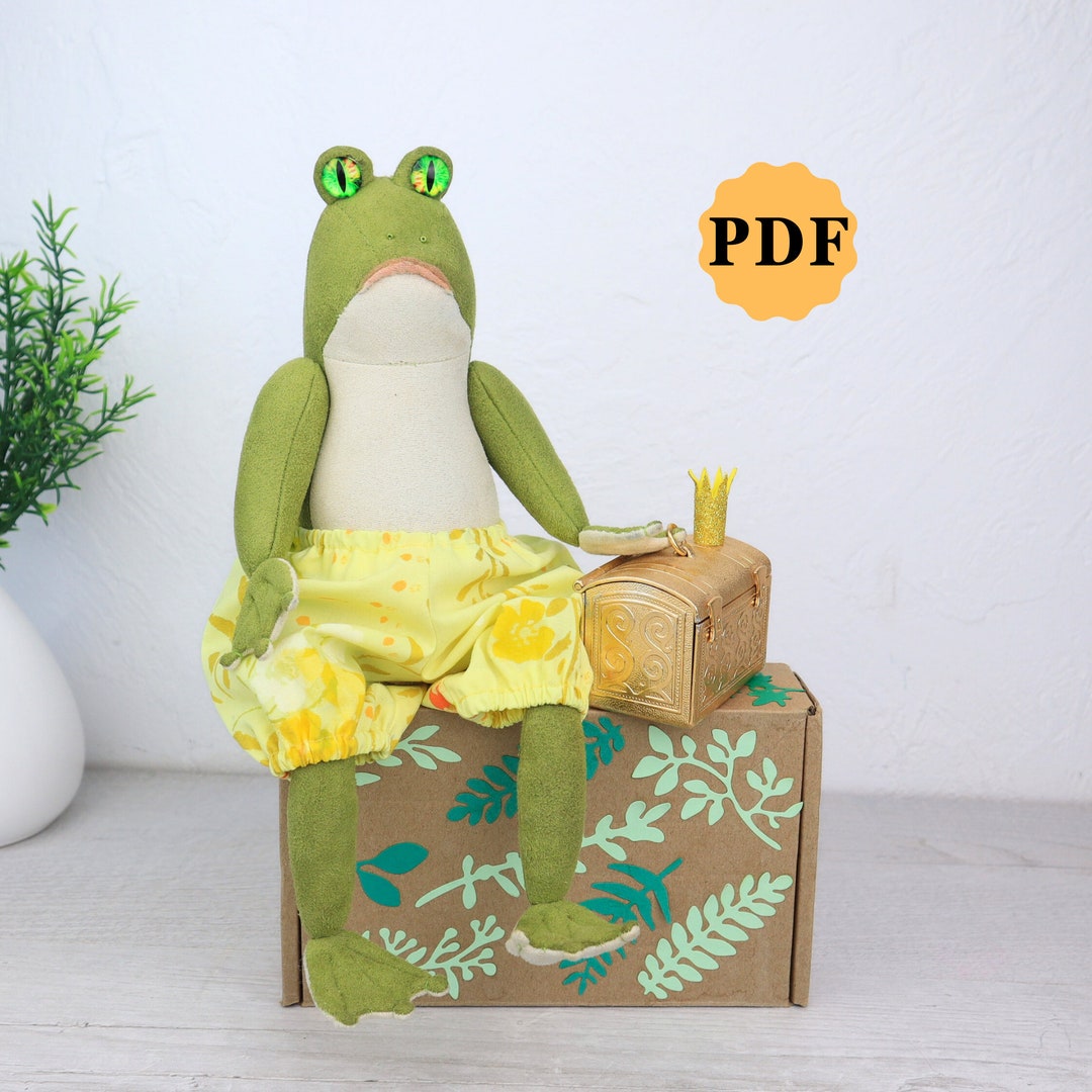 Frog Plush Sewing Pattern Digital Download Stuffed Animals Do It ...