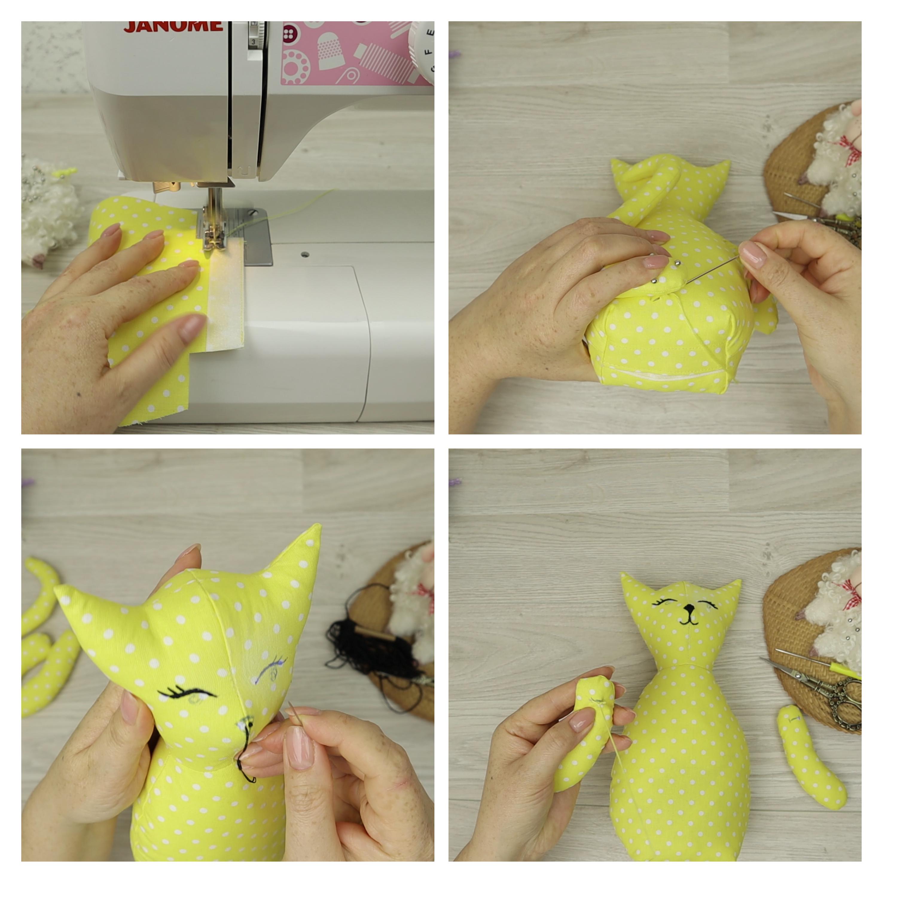 Cat Door Stop Sewing Pattern Fabric Door Stopper Digital Download - Etsy