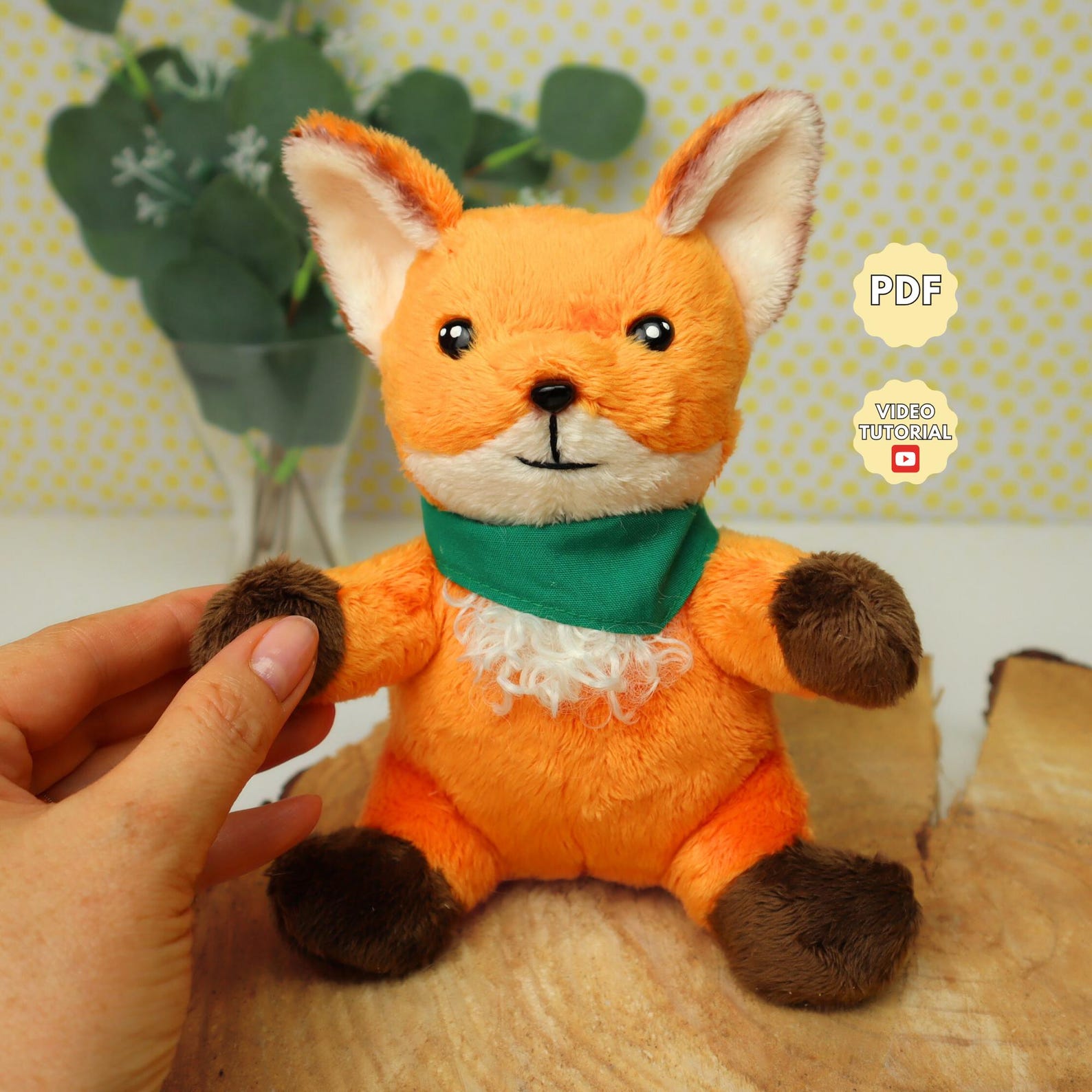 Fox Plush Sewing Pattern Stuffed Animal Pattern Digital Download - Etsy