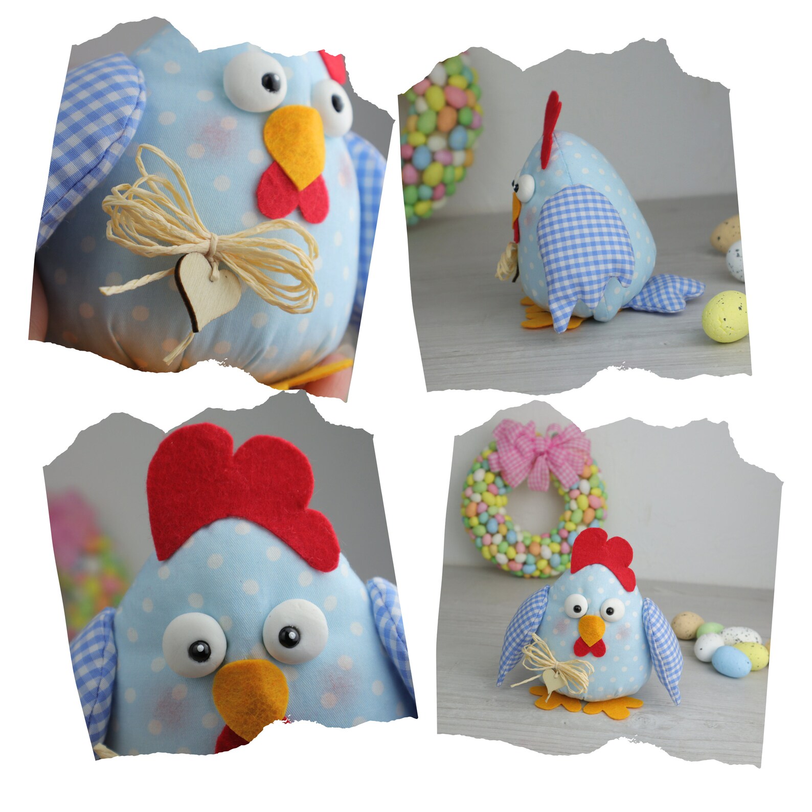 Chicken Sewing Pattern PDF Do It Yourself Easter Craft - Etsy