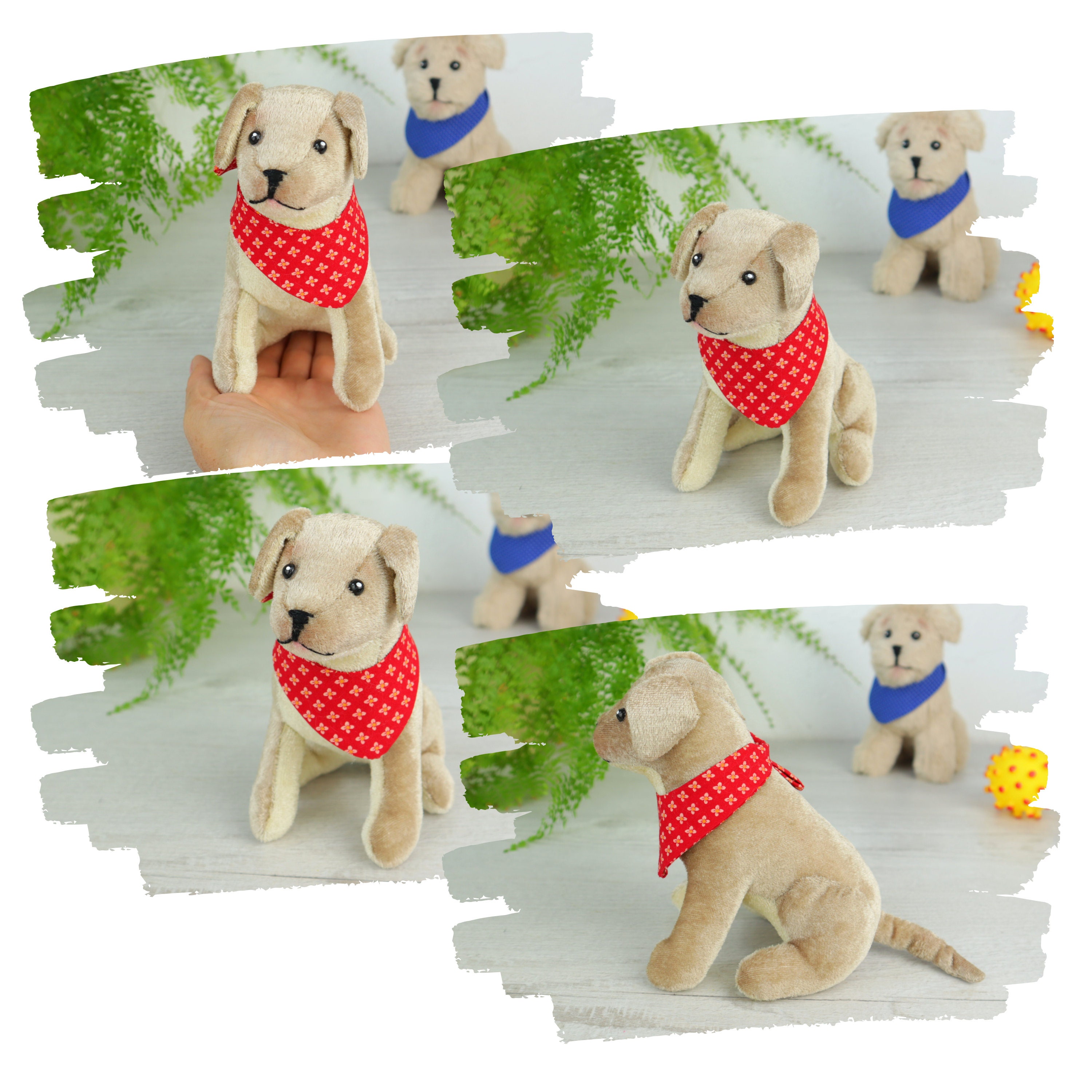 Dog Sewing Pattern PDF Digital Download Plush Dog Do It Yourself - Etsy