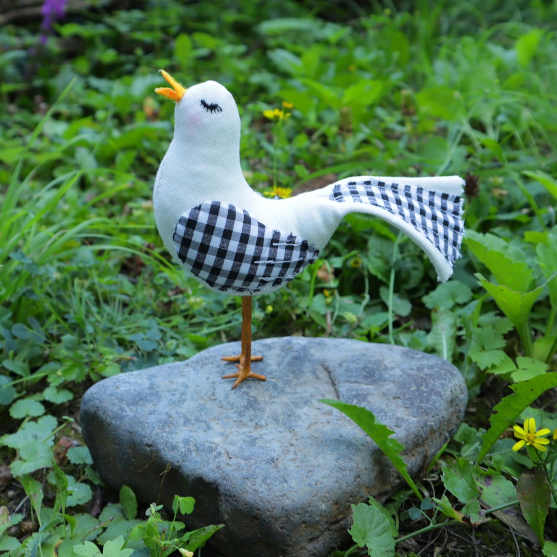 Bird Sewing Pattern Fabric Bird Ornament PDF Stuffed Bird Pattern ...