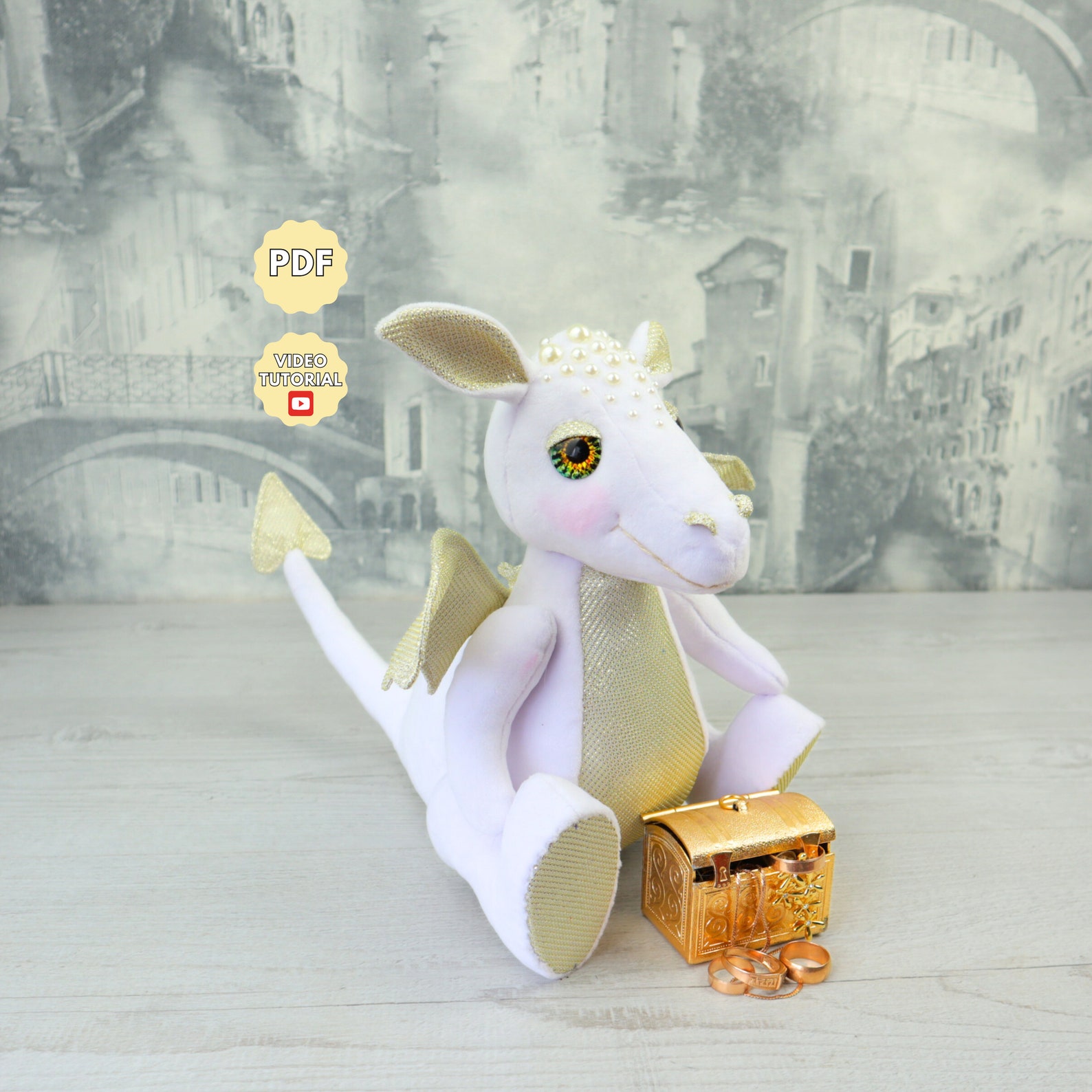 Dragon Plush Sewing Pattern PDF Do It Yourself Dragon Plushie - Etsy