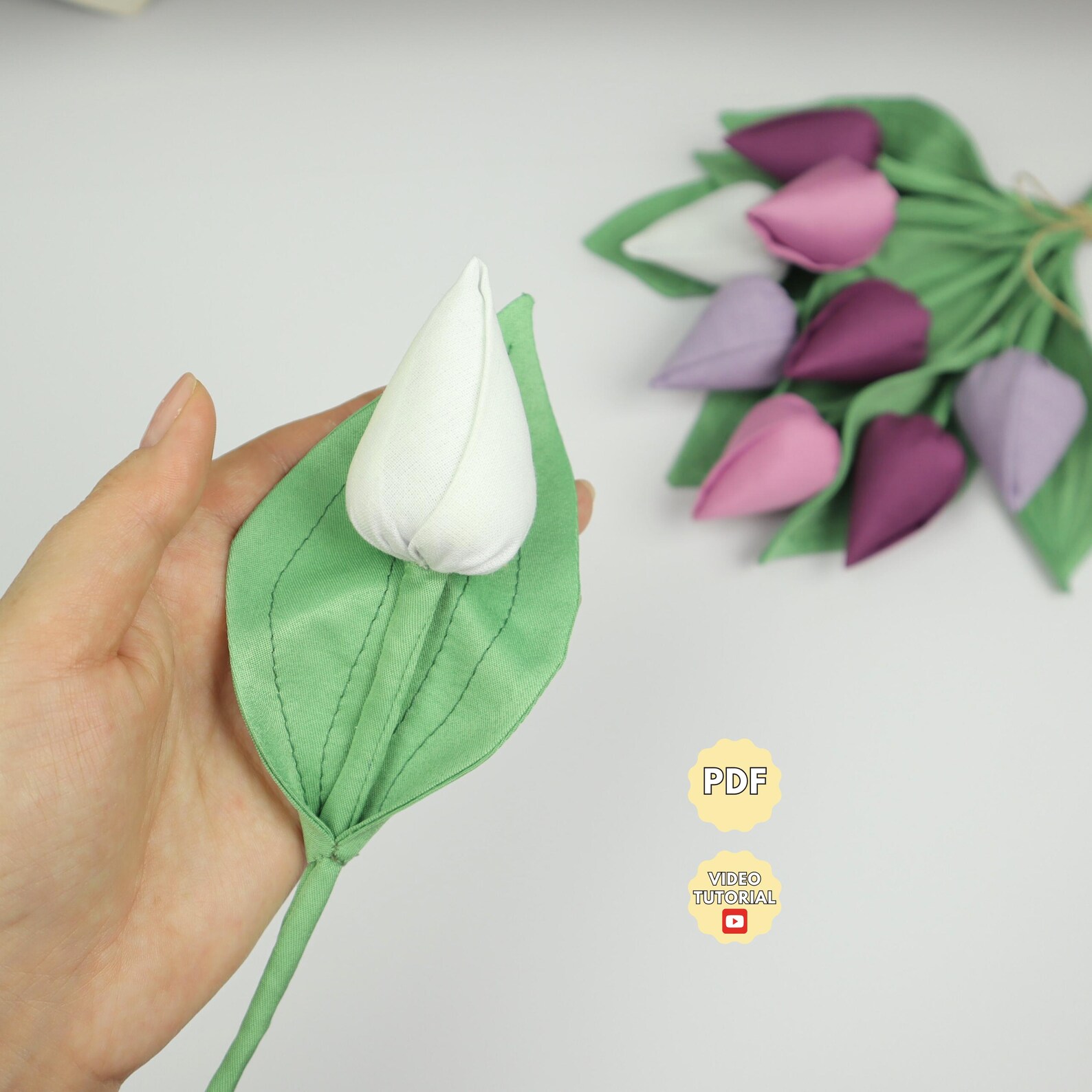 Tulip Sewing Pattern Fabric Flowers Digital Download - Etsy