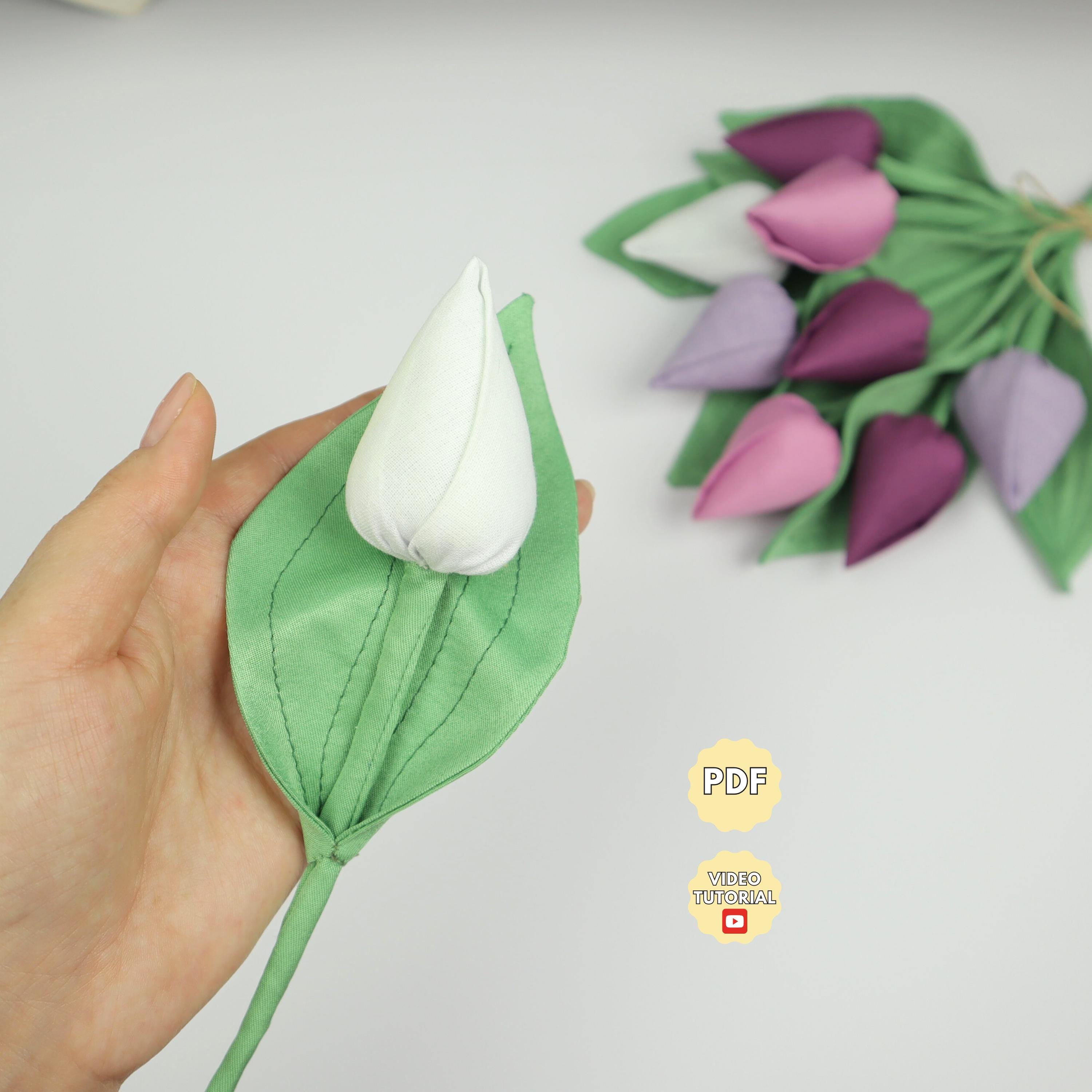 Tulip Sewing Pattern Fabric Flowers Digital Download - Etsy