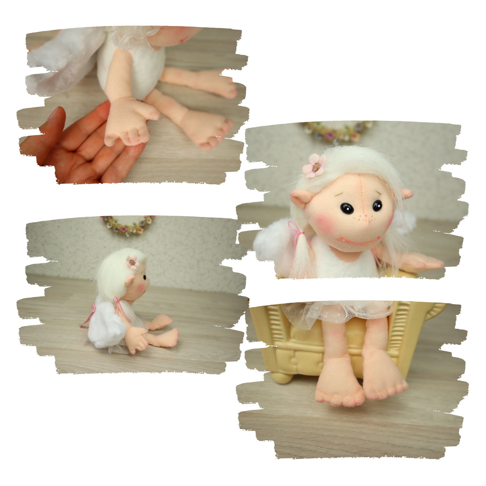 Angel Doll Pattern DIY Rag Doll Sewing Pattern Baby Girl Angel Digital ...