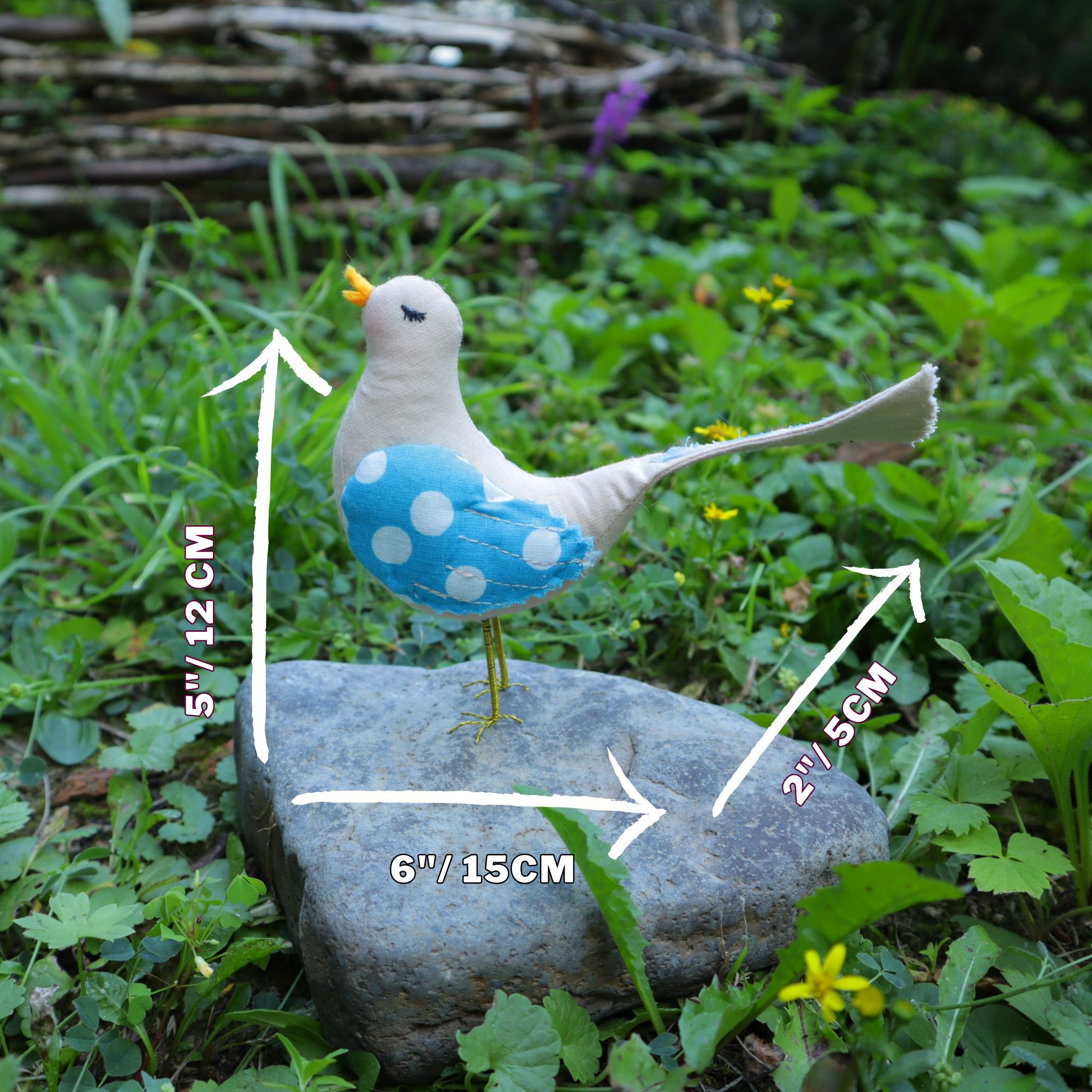 Bird Sewing Pattern Fabric Bird Ornament PDF Stuffed Bird Pattern ...