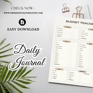 Printable Daily Reflection Journal, Digital Daily Review, Daily Check ...