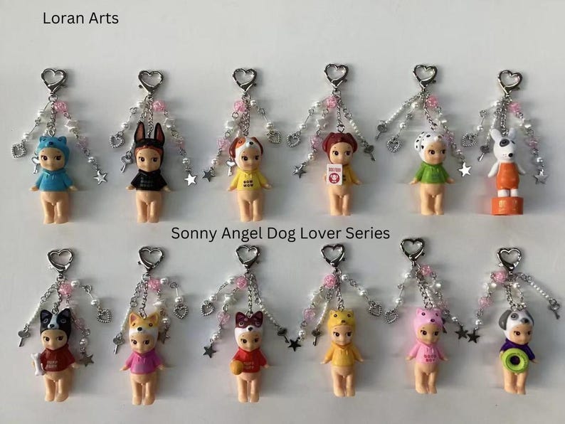 Sonny Angel Dog Keychain Adorable Dog Charm Keychain for Pet Lovers ...